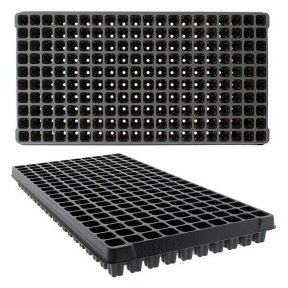 Seed Starting Plug Flats, 50 Pack 200 Cells -Seedling Starter for ...