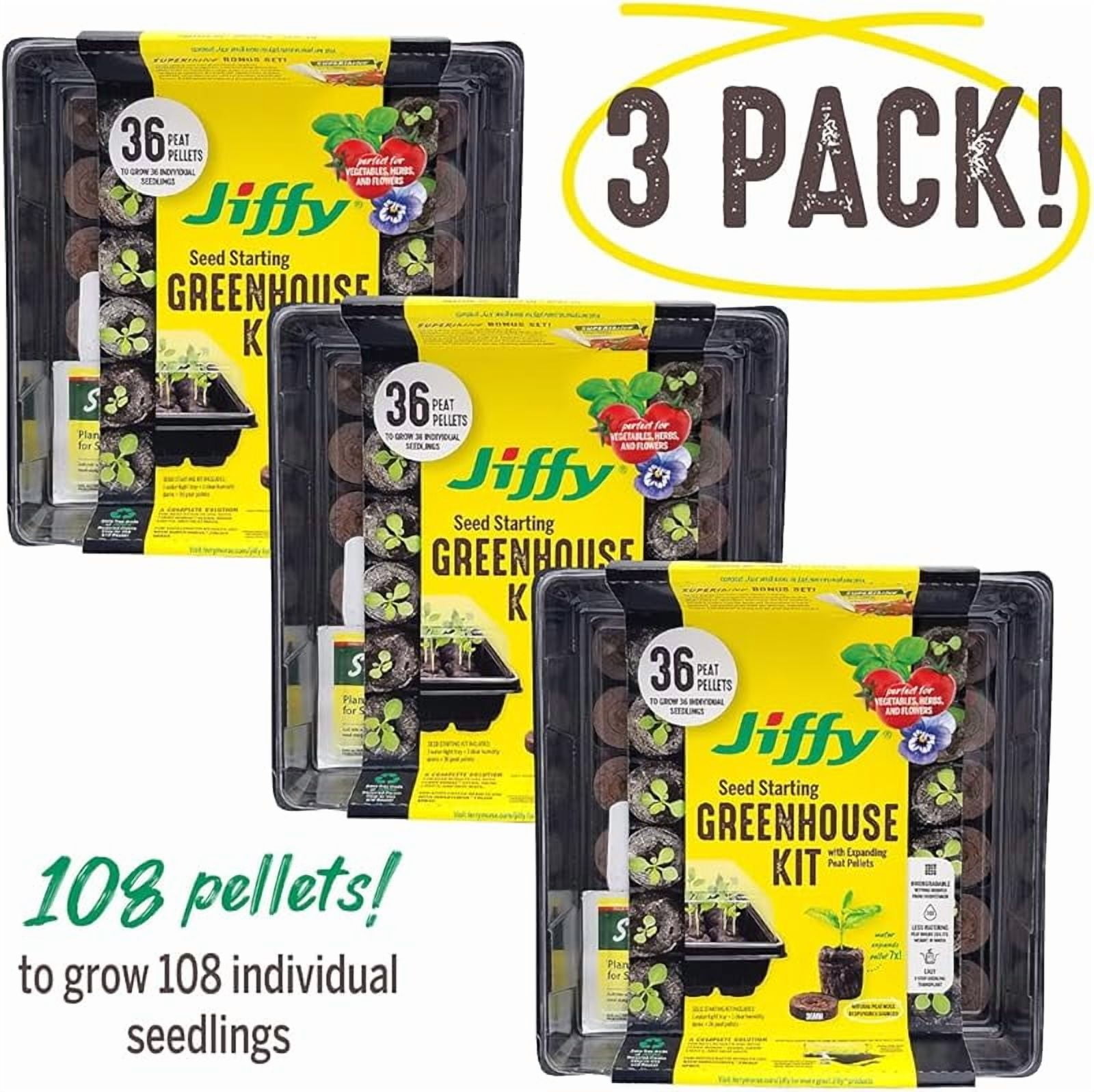 Seed Starting Tray Kit, 36 Cell 36mm Peat Pellets with Bonus - 3 Pack ...