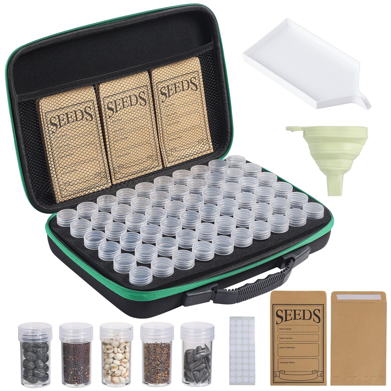 Seed Storage Box, Portable Seed Saving NSD3 Box, Sturdy Seed Organizer ...