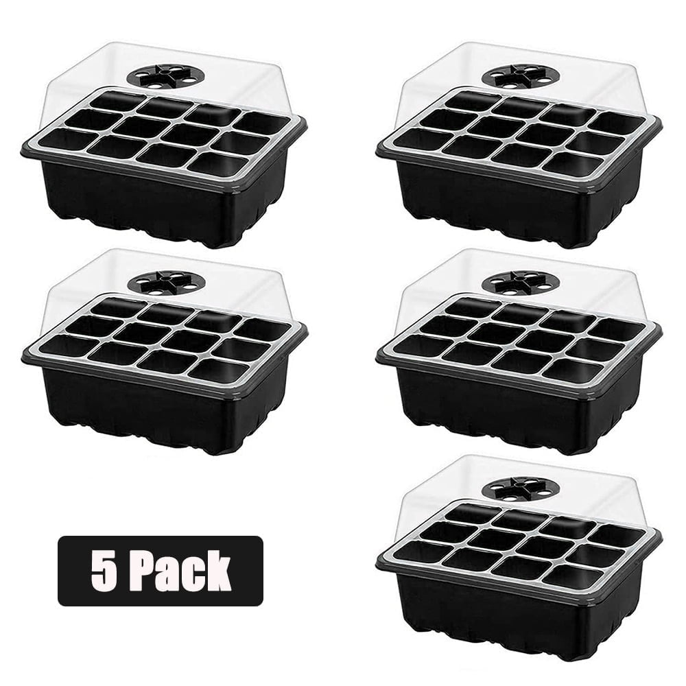 Seed Trays Starter Tray, Humidity Control Plant Starter Kit with Dome ...
