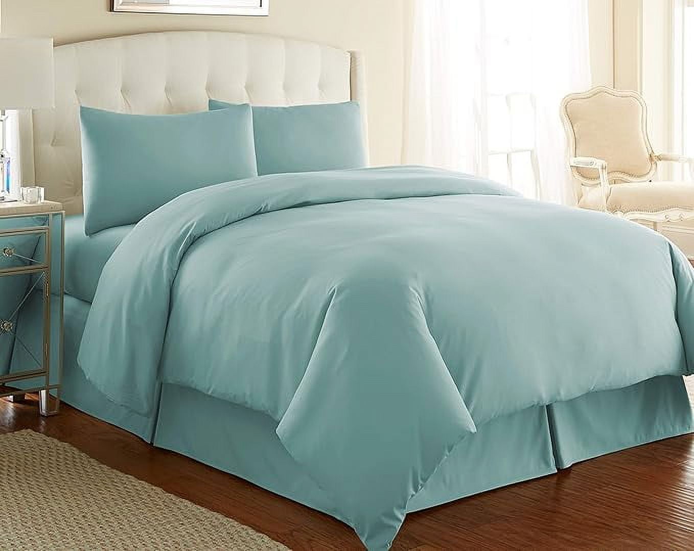 Seed and Seam 4-Piece Blue Color Sheet Set – 400 Thread Count Extra ...