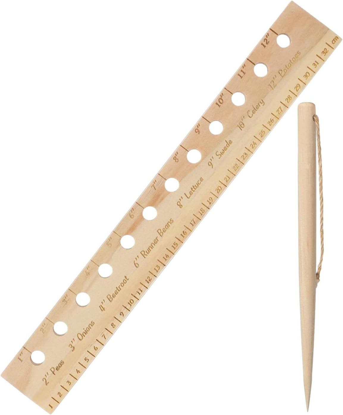 Seeding Spacing Ruler,Spacer Tool Seeder Planting Ruler with Holes ...
