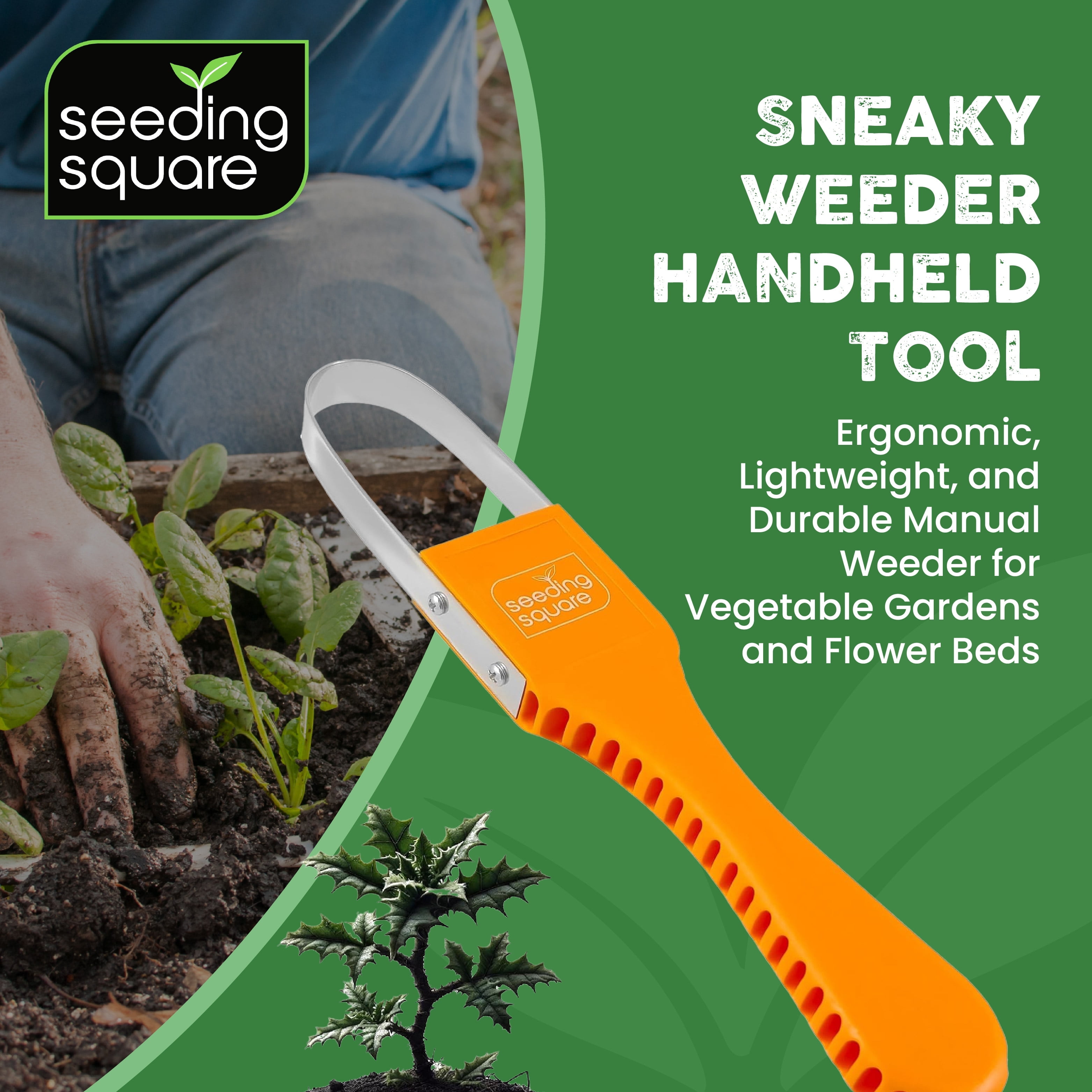 Seeding Square Sneaky Weeder Handheld Gardening Tool for Precise ...