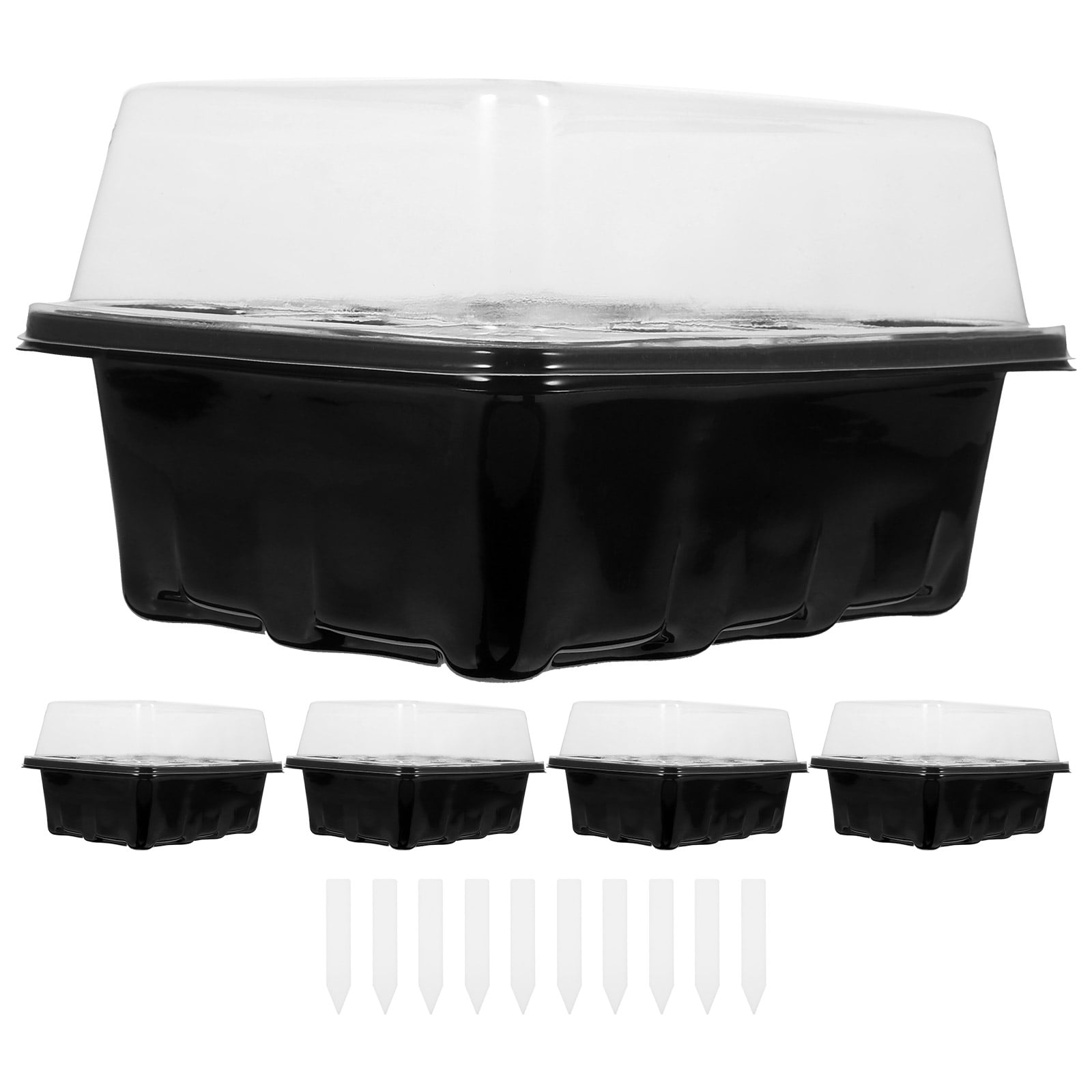 MLINS Durable Black Plastic Micro Growing Kit with Seedling Tray for ...