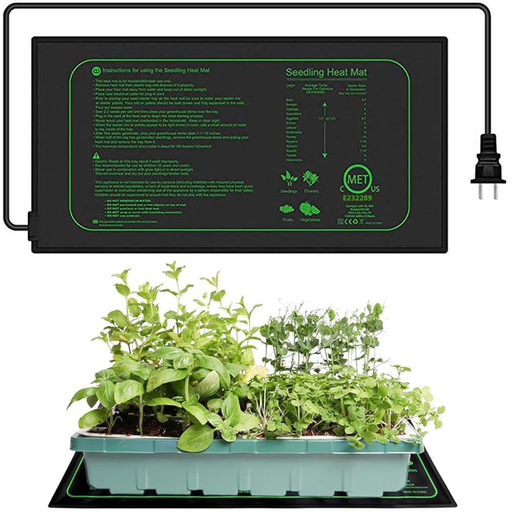 Seedling Heat Mat, 10"x 20.75" Waterproof Plant Heating Mat for Indoor ...