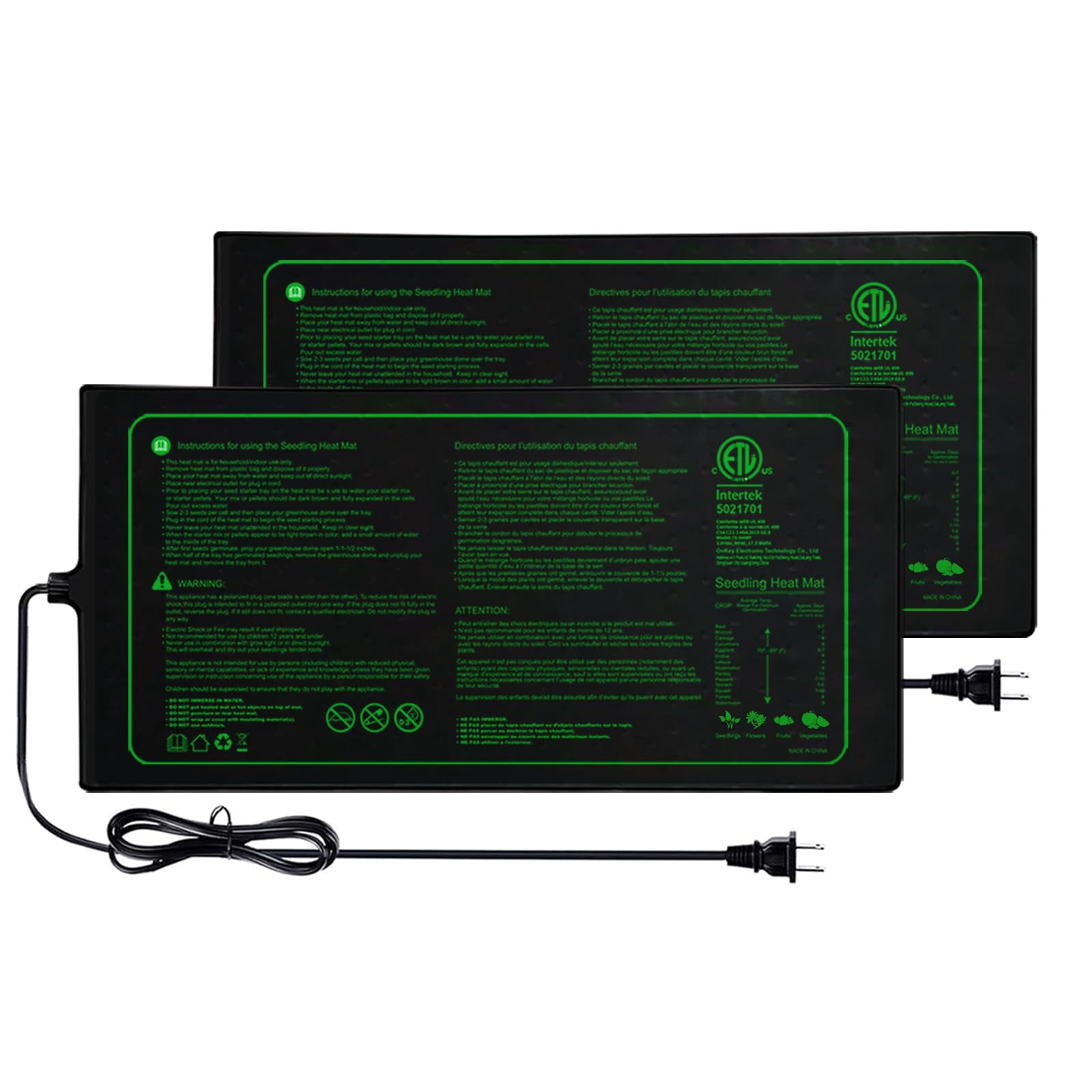 Seedling Heat Mat,Warm Hydroponic Heating Pad For Indoor Gardening DSV ...
