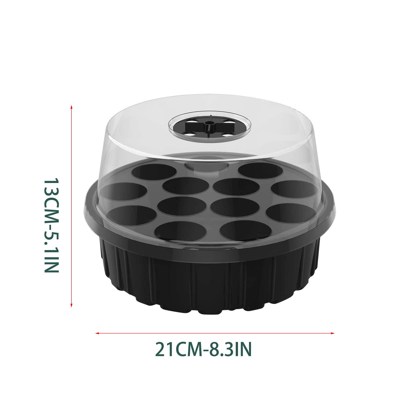 Seedling Planting Box Sprout Mini Tray Planting Tray Round Tray ...