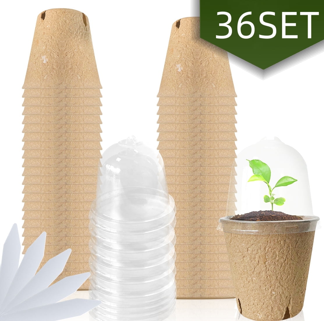 Free Shipping! Nursery Pots with Humidity Dome Seed Starter ...