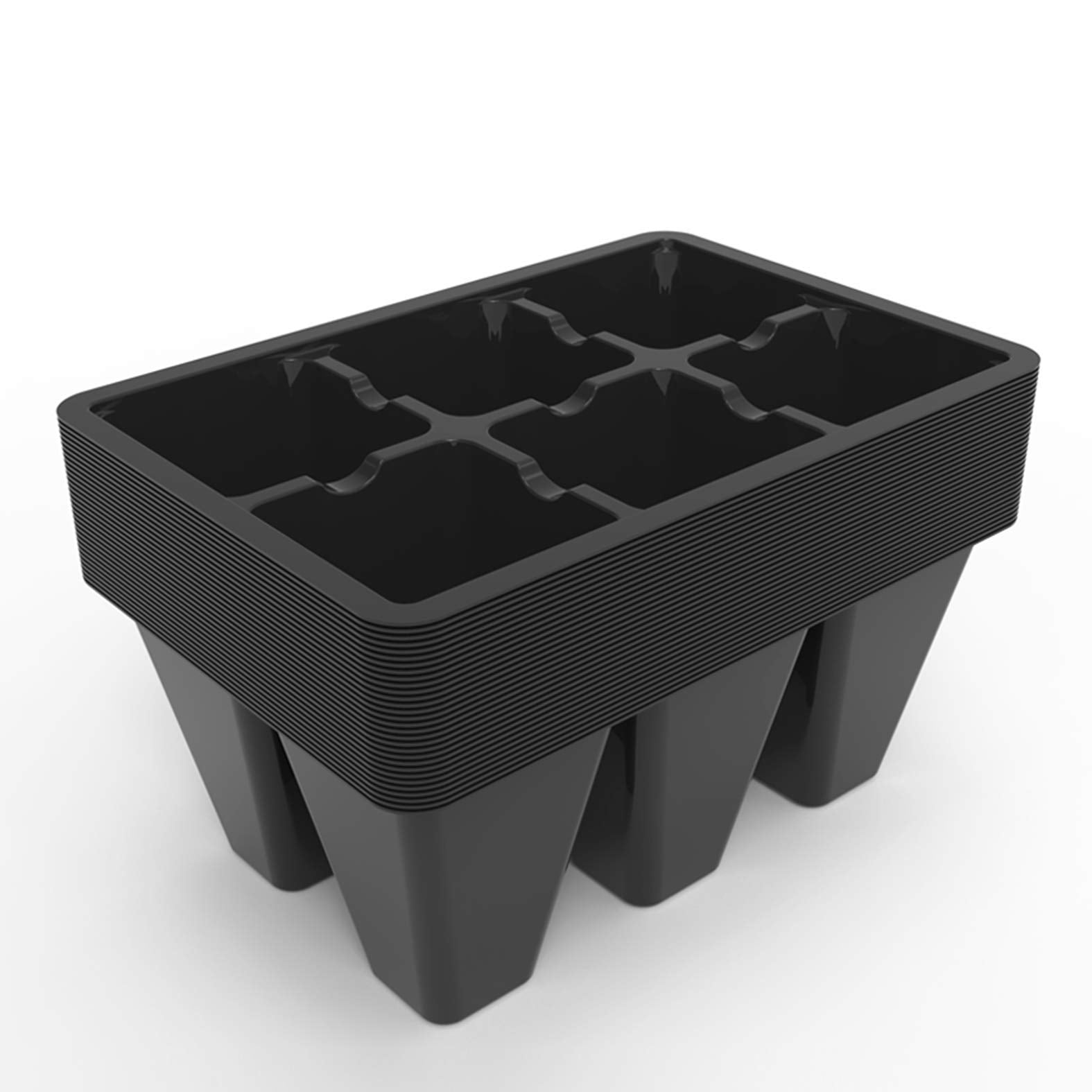 Seedling Propagation Trays 30 Pack, 6-Cell Starter Trays for Gardening ...