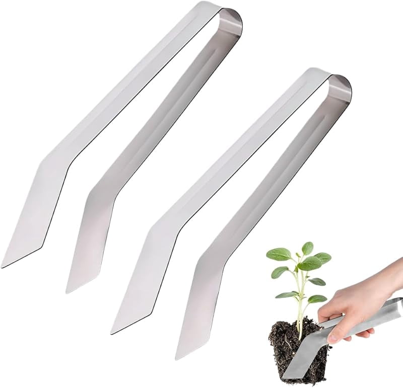 Seedling Transplant Tongs, Stainless Steel Seedling Remove ...