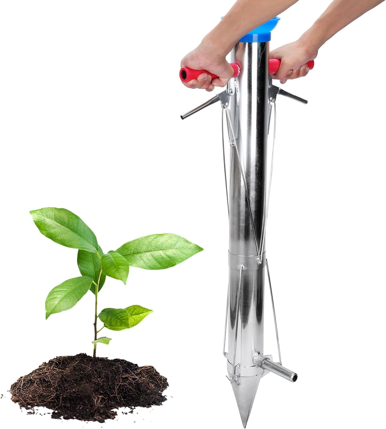 Seedling Transplanter Long Handled Bulb Planter Tools Vegetable Young ...