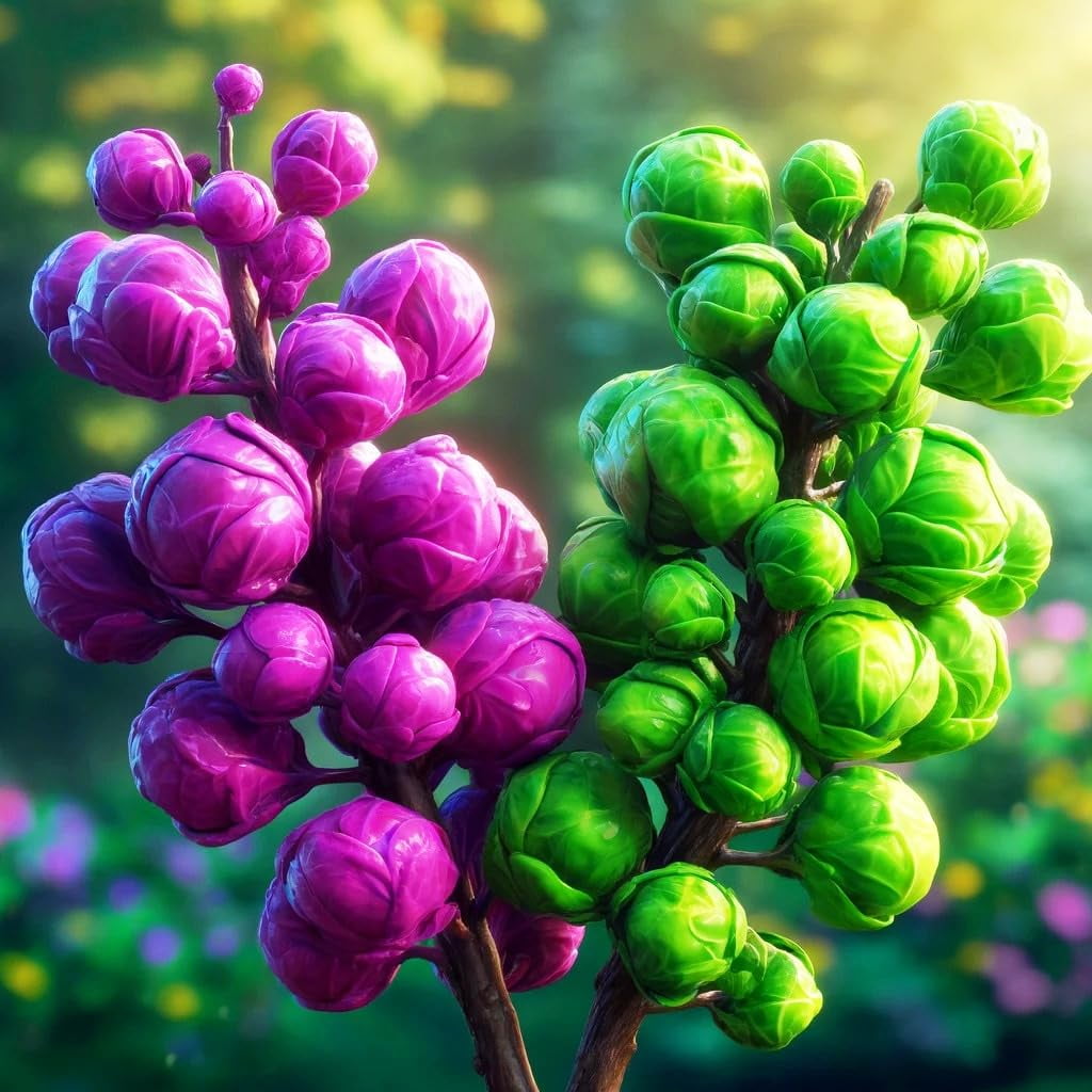 Seeds Brussels Sprouts Mix (Long Island and Redarling) Cabbage Long ...