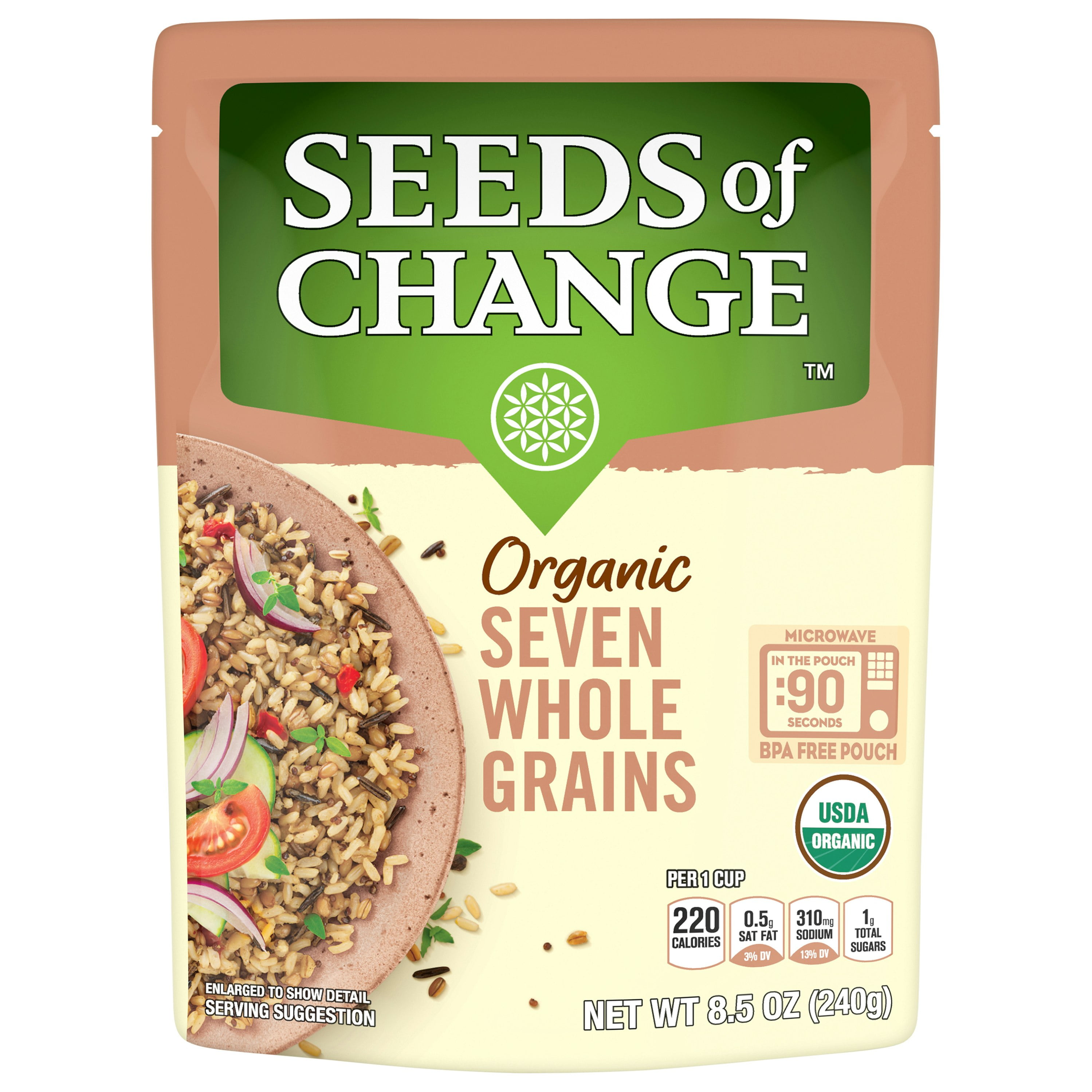Seeds Of Change Organic Seven Whole Grains 8.5 oz (Pack Of 12 ...