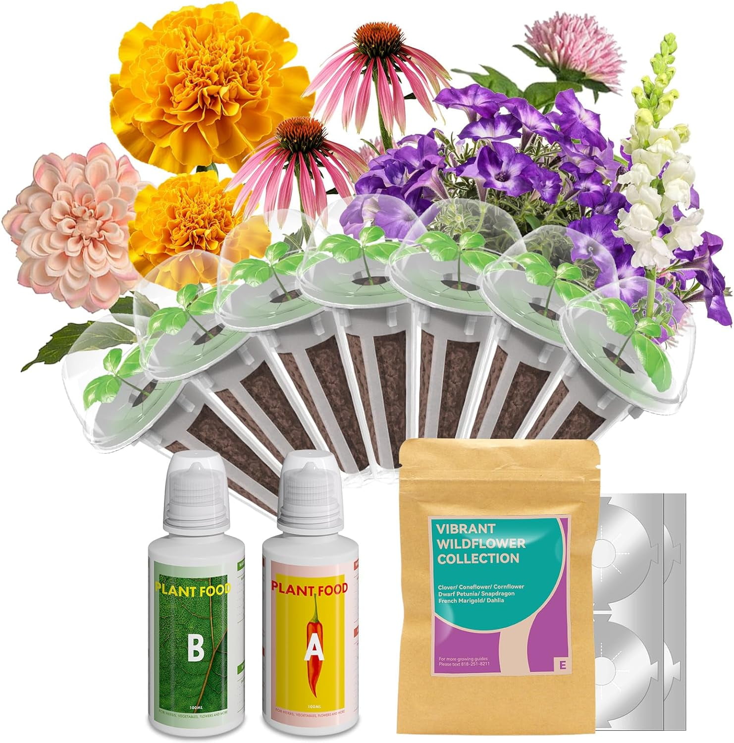 Inbloom Wildflower Seed Pod Kit for AeroGarden, inbloom Hydroponics ...