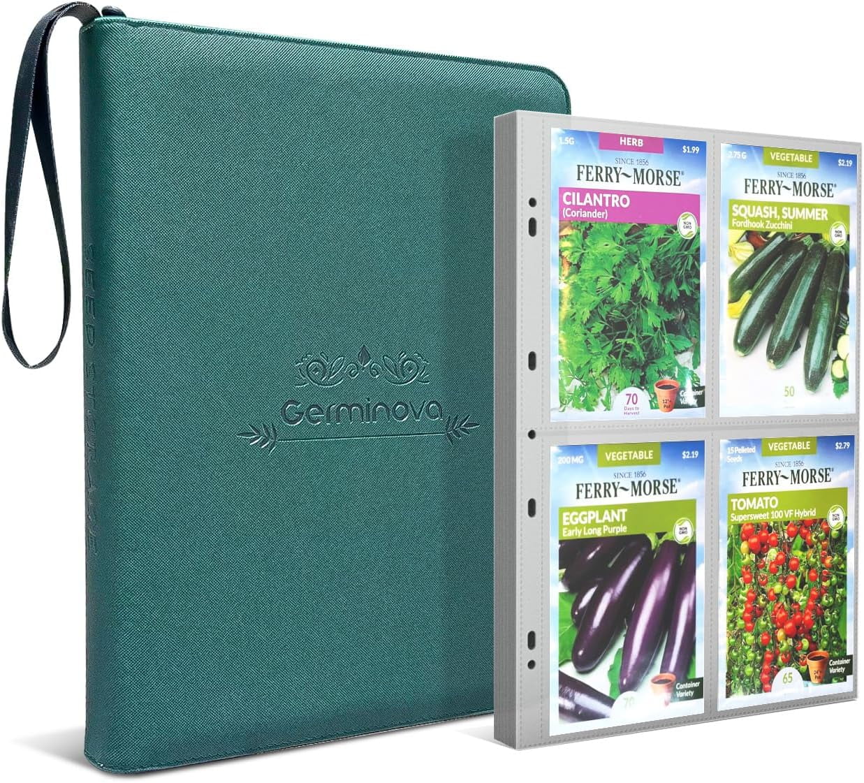 Seeds Storage Organizer Binder, With Zipper Seed Saving Kit for Gardening Storage, 30 Pack 120 ...