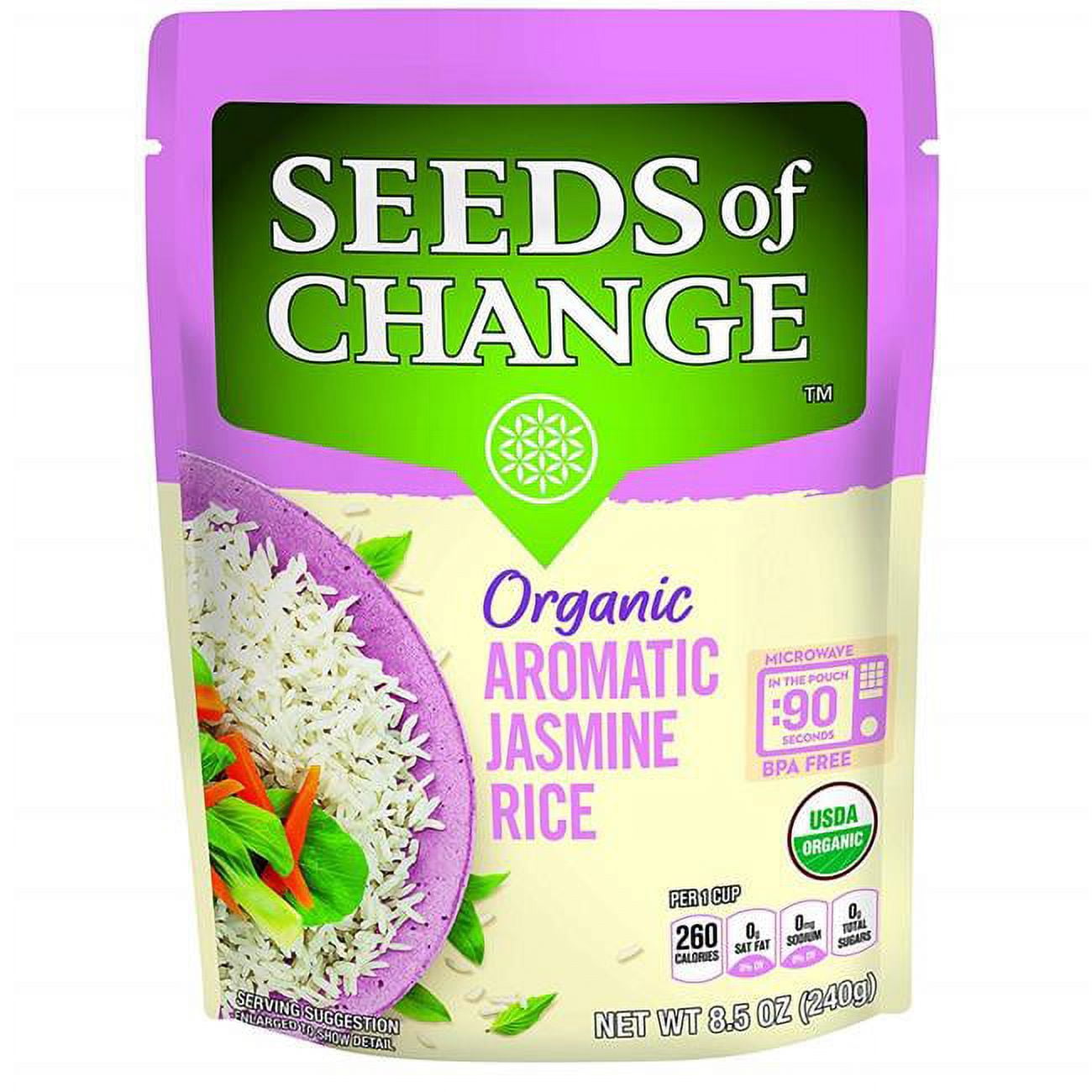 Seeds of Change Organic Aromatic Jasmine Rice - Walmart.com