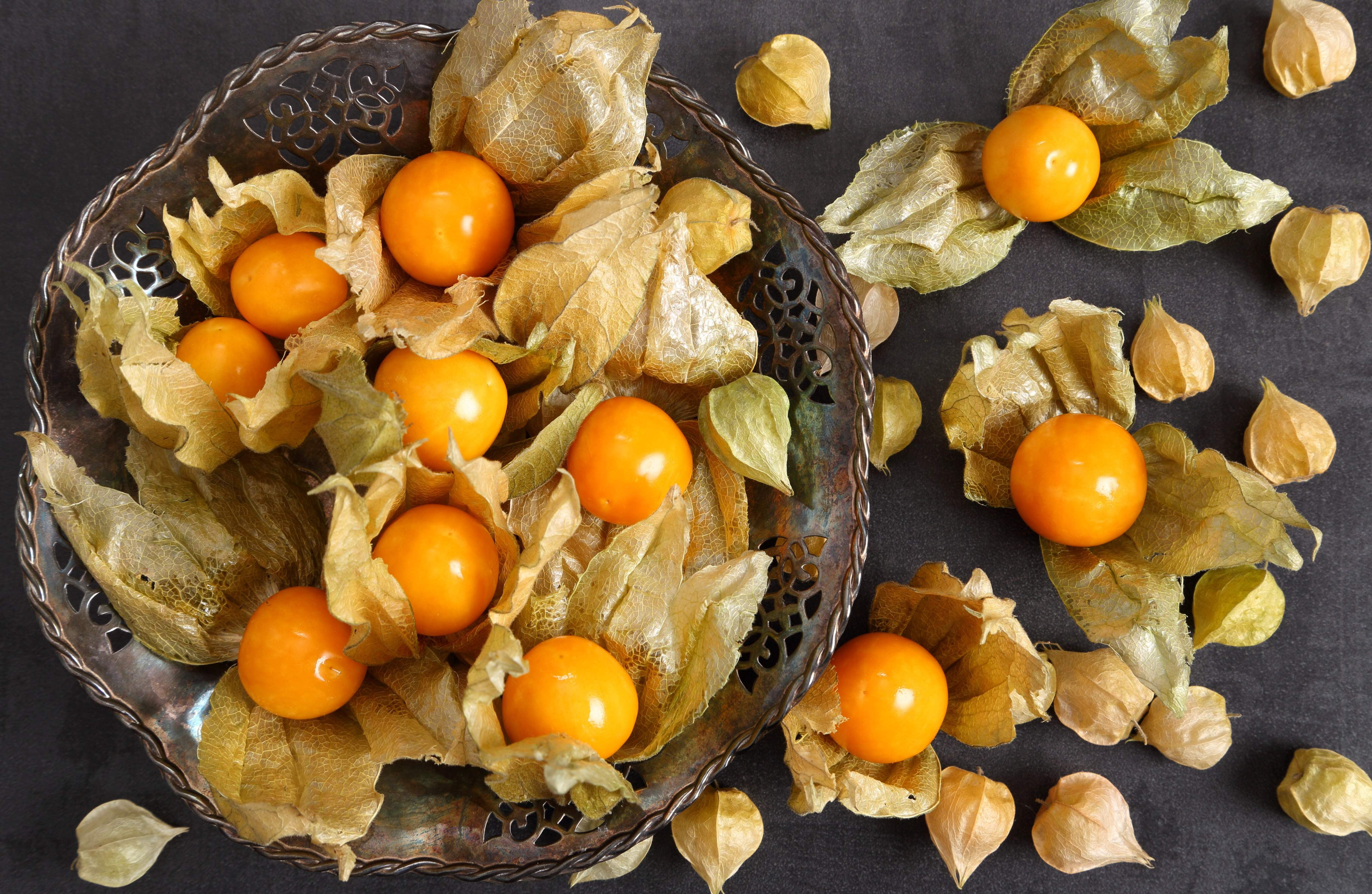 50 PINEAPPLE TOMATILLO Yellow Ground Cherry Physalis Ixocarpa Fruit ...
