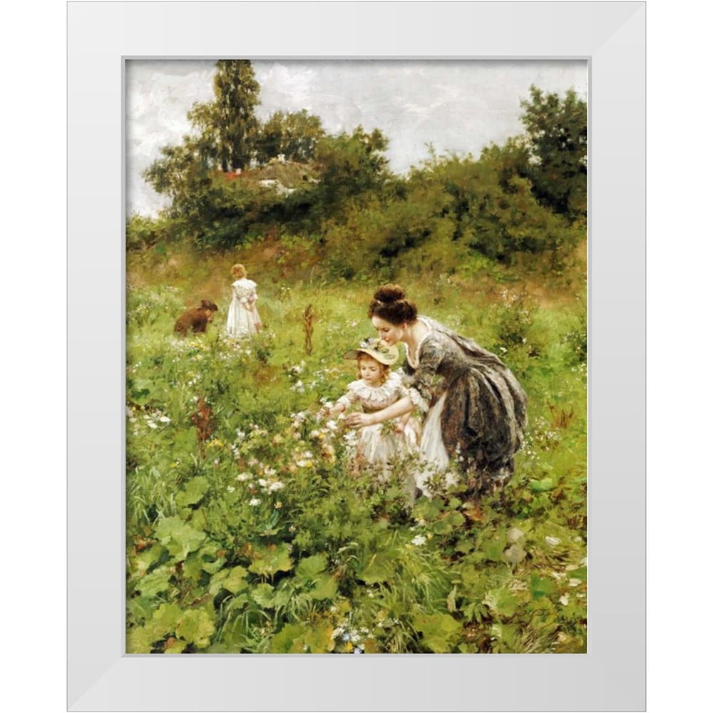Seeger, Hermann 15x18 White Modern Wood Framed Museum Art Print Titled ...