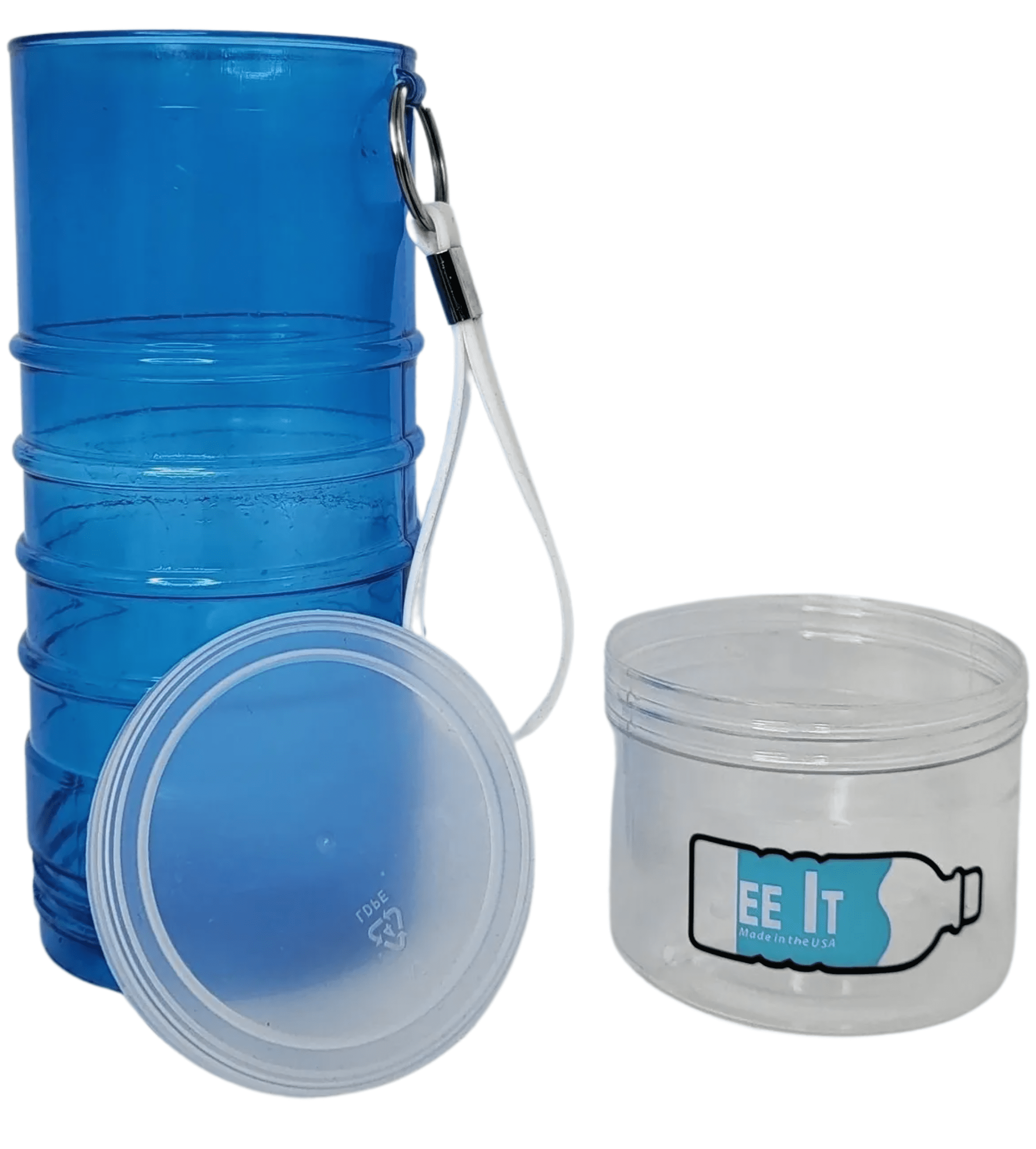 Seeit® Blue Portable Bottle Holder with Clear Detachable Container Fits ...