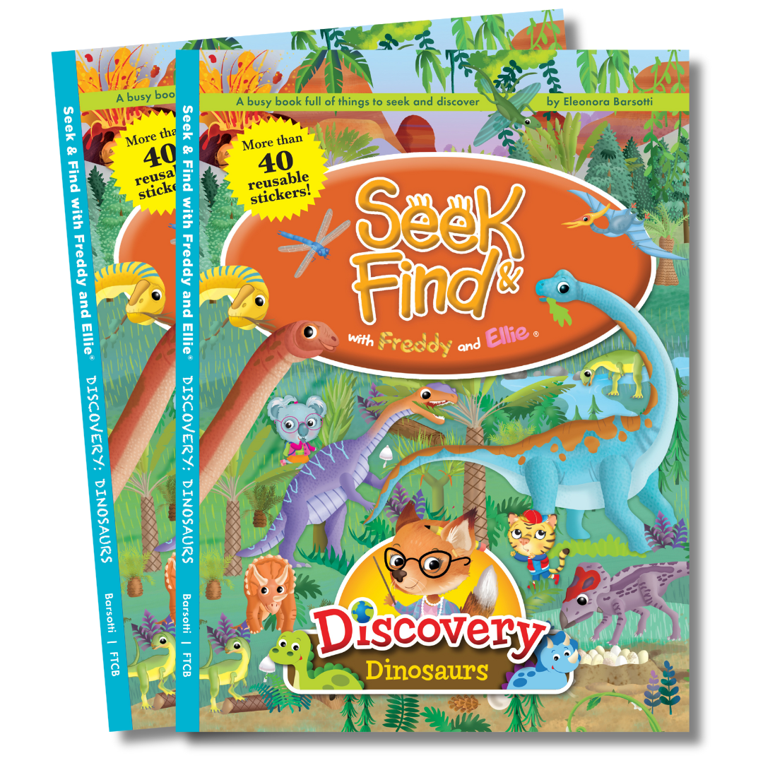 Seek & Find with Freddy and Ellie® Discovery: Dinosaurs 2-Book Set ...