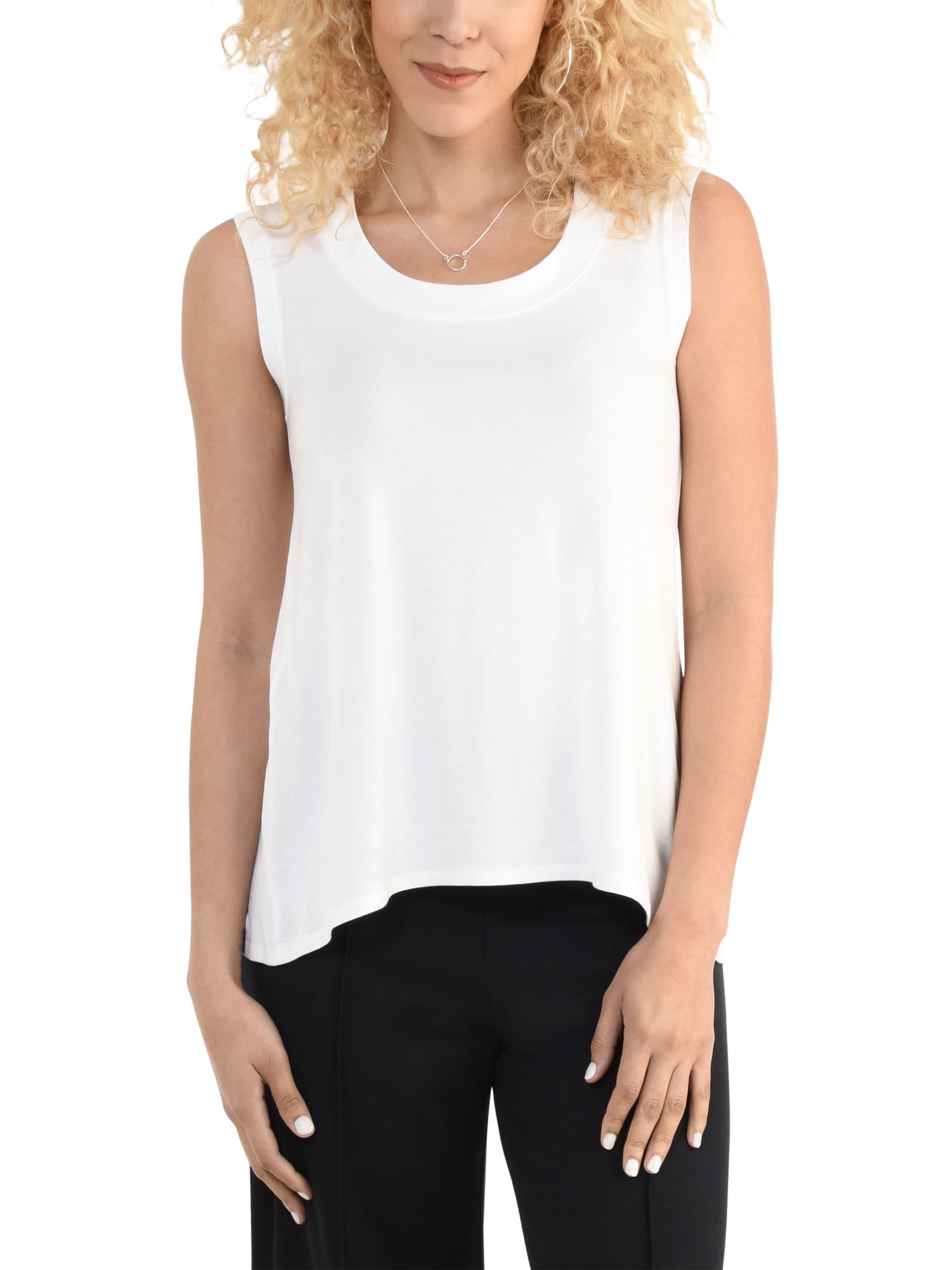 Seek No Further Women's Scoop Neck Shell Tank Top - Walmart.com
