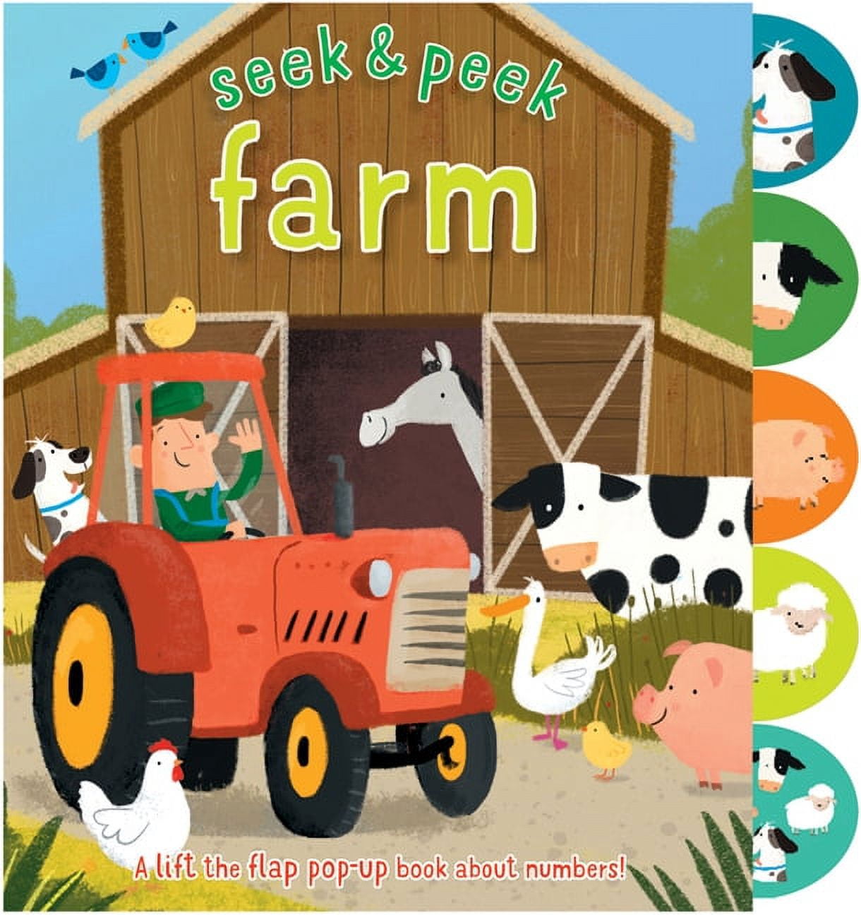 Seek & Peek Farm: A Lift the Flap Pop-Up Book about Numbers ...