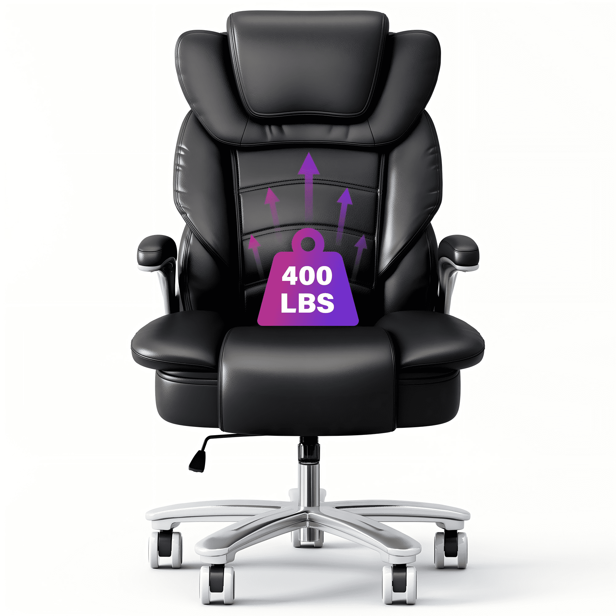 Ninecer Executive Office Chair Flip-up Arms, Big and Tall Office Chair ...