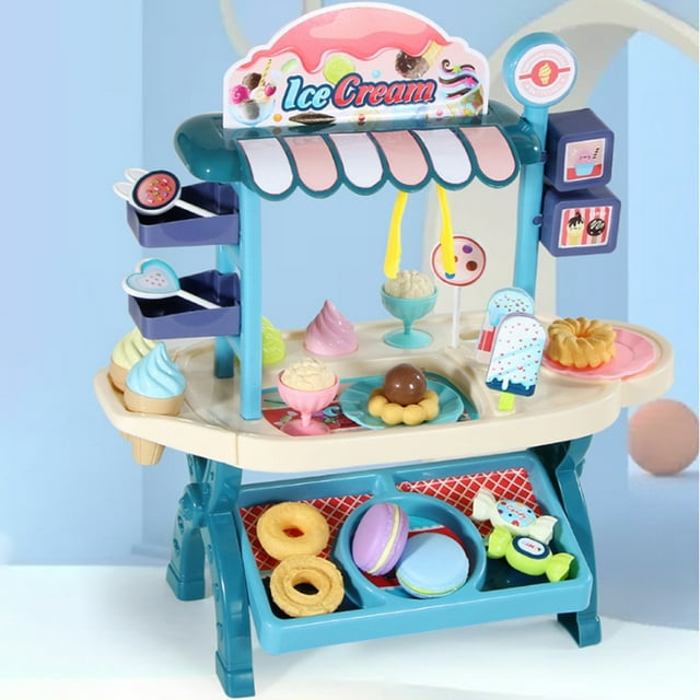 SeekFunning Simulation ice cream carts toy 1 Set Ice Cream Cart Toys ...
