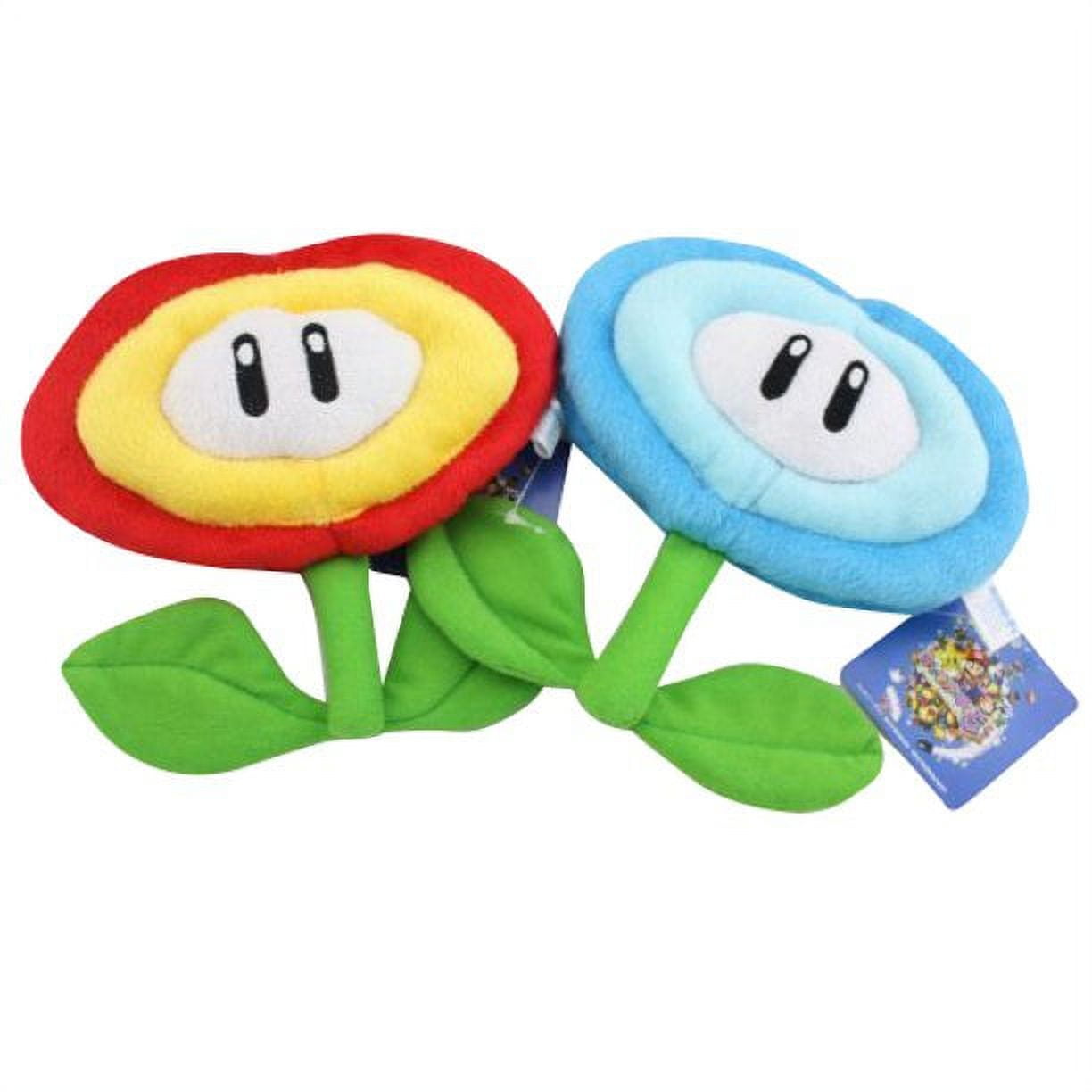 SeekFunning Super Maro Fire Flower & Ice Flower Plush Plush Toy 7in ...