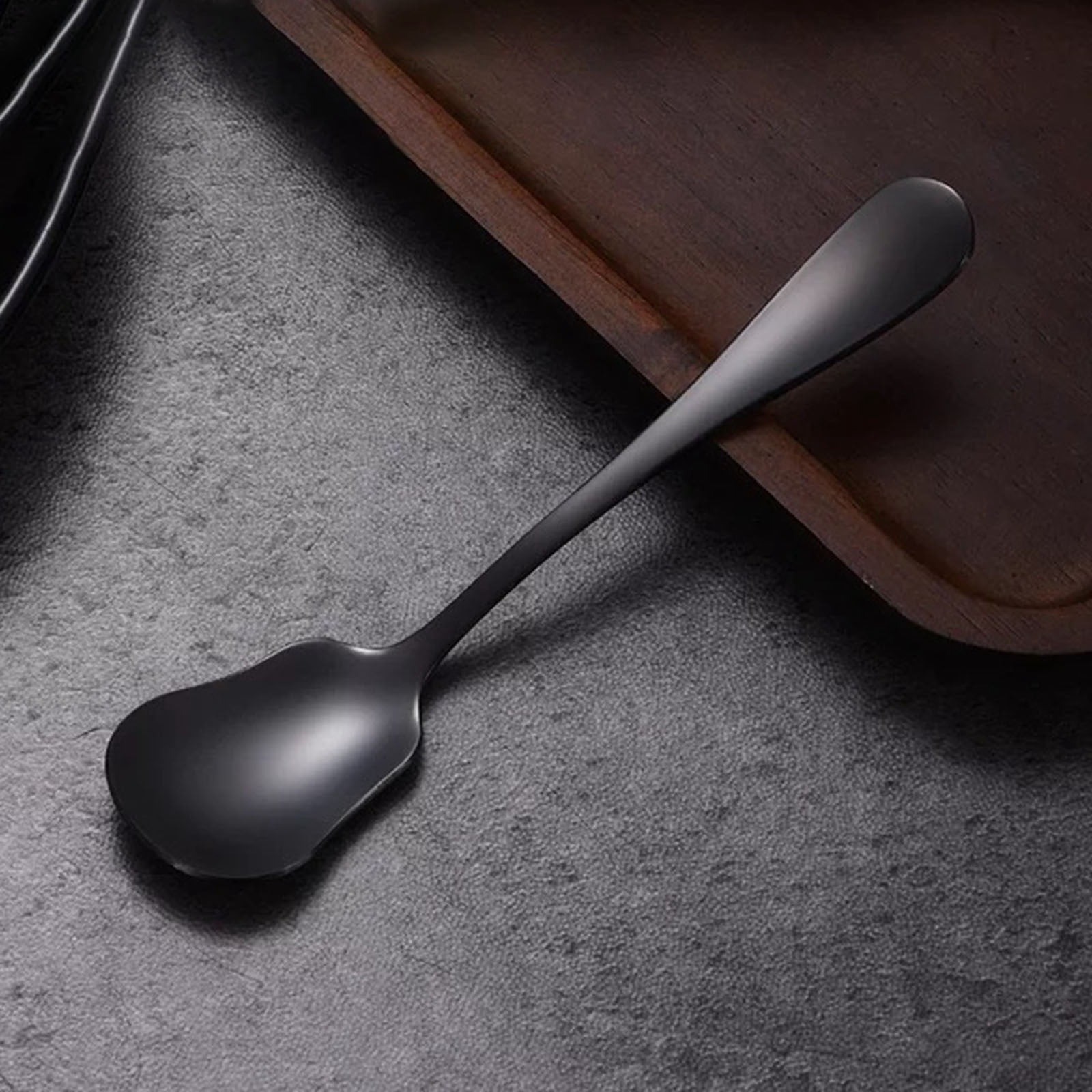 SeekLGT 5.3 Inch Stainless Steel Ice Cream Spoon Long Handle Dessert ...