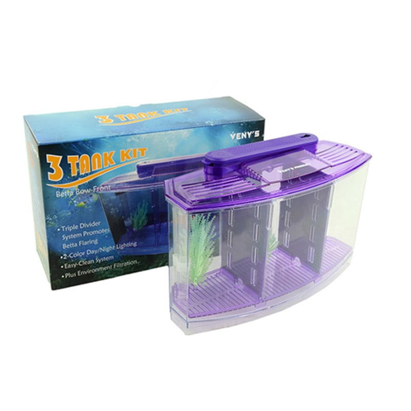 SeekLGT Acrylic Fish Tank LED Aquarium Breeding Spawning Tank Divider ...