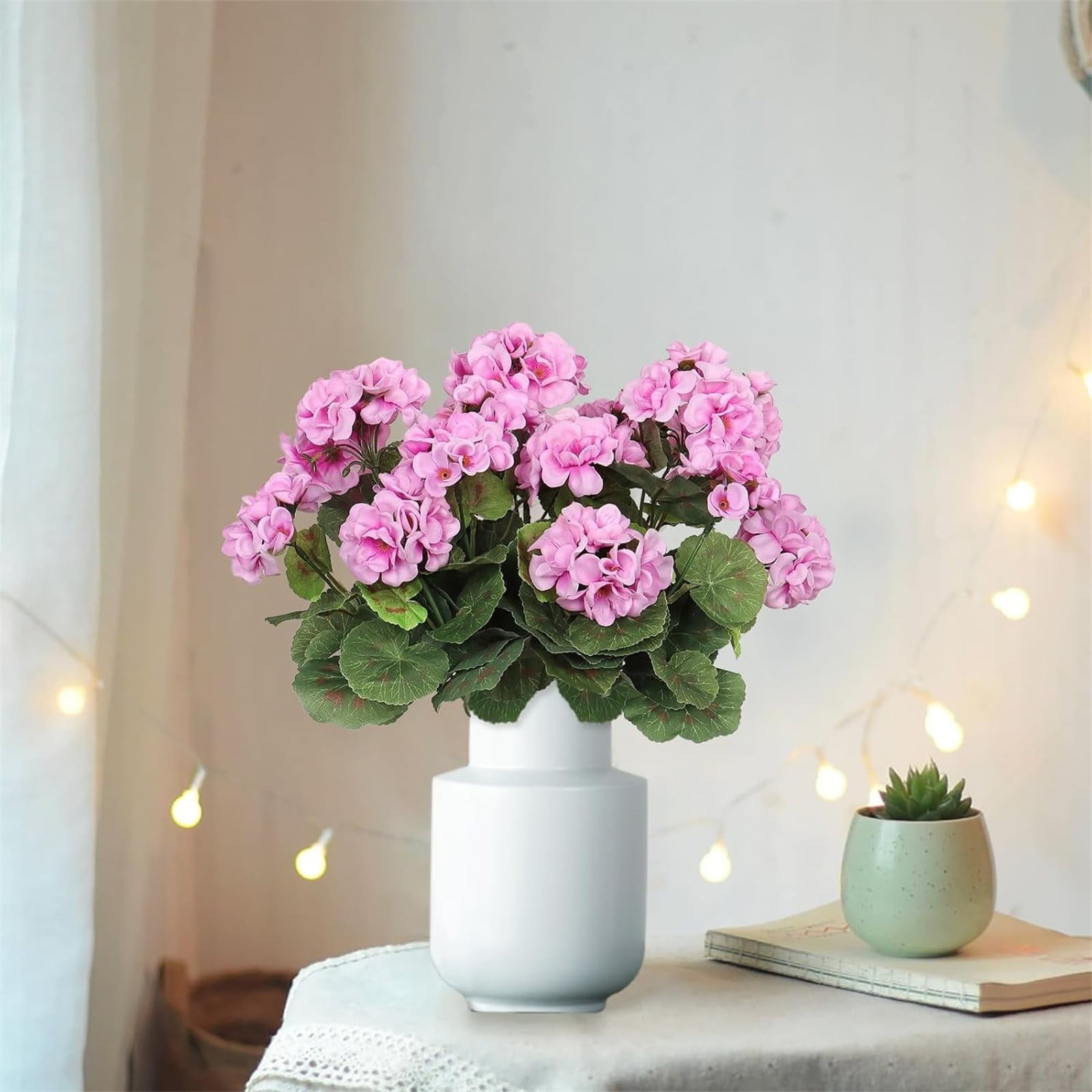 SeekLGT Artificial Flowers For Outdoors,Fake Flowers,Pack 14 ...