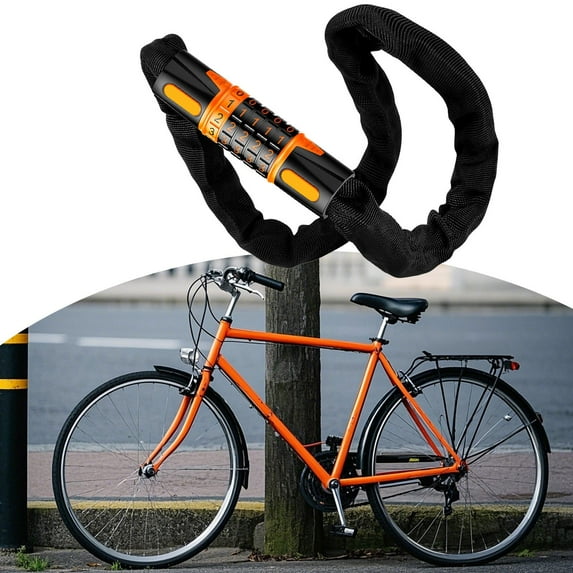 SeekLGT Bicycle Cable Lock Alloy Combination Five-Digit Anti-Theft ...