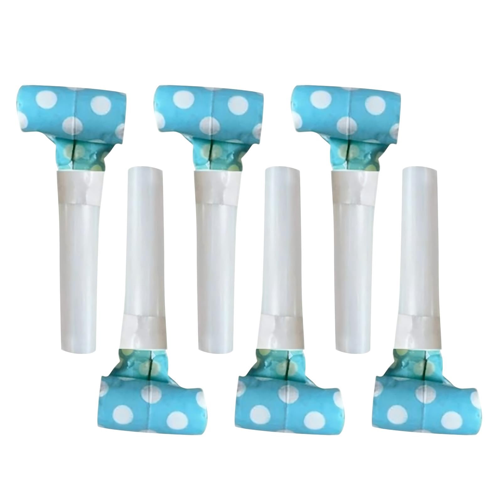 SeekLGT Colorful Paper Whistles Pack of 6 Fun Birthday Party Favor ...