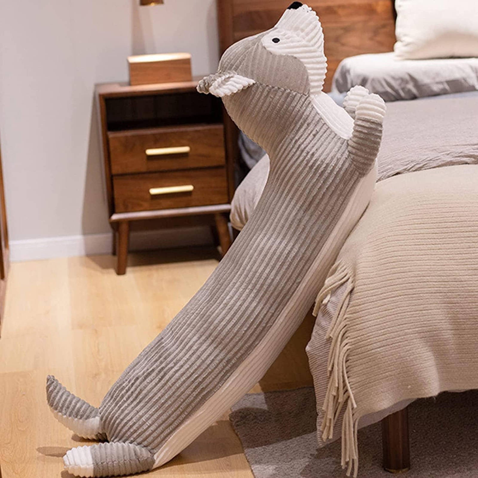 SeekLGT Giant Plush Dog Pillow Long Body Stuffed Animal Hug Pillow Soft ...