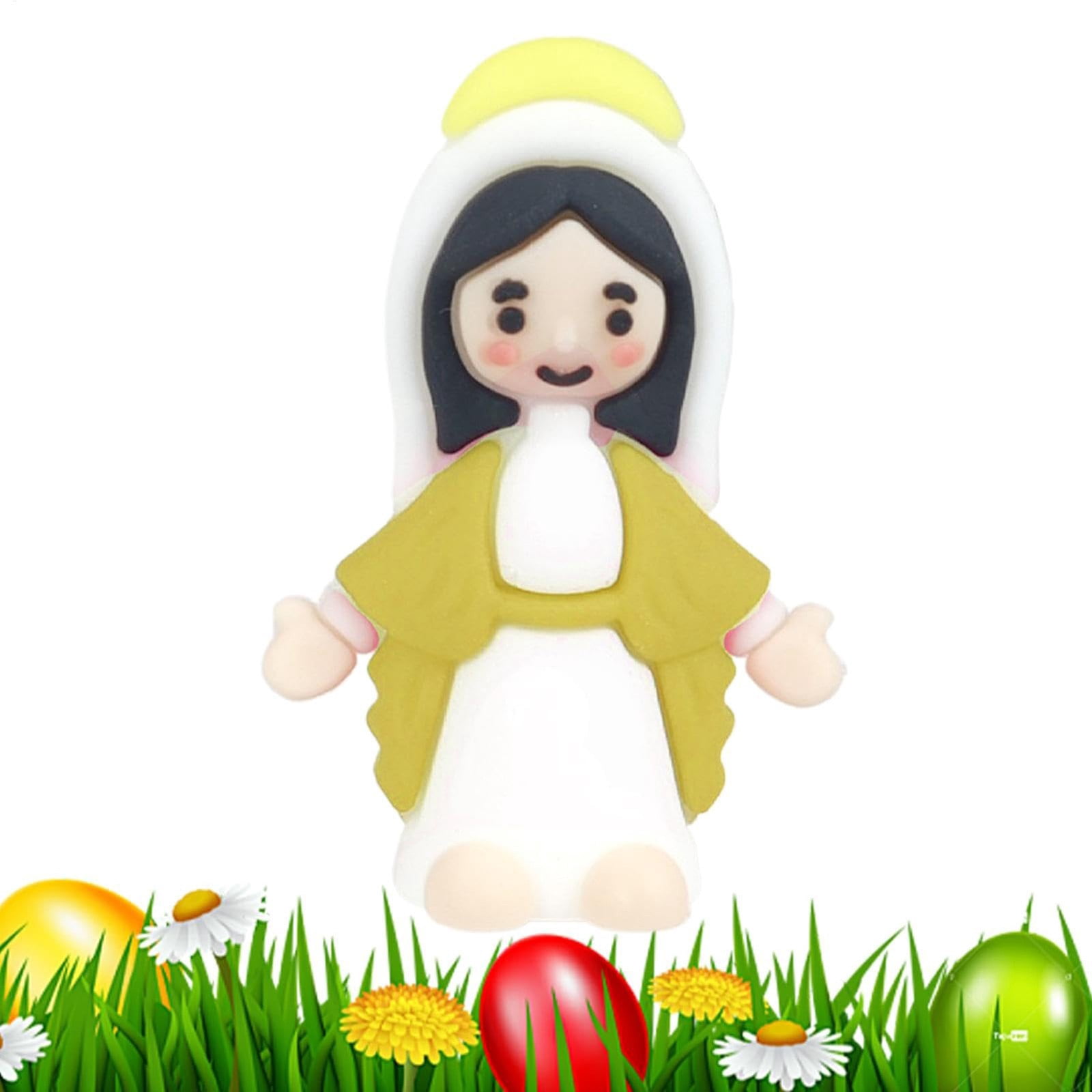 SeekLGT Miniature Virgin Mary Figurines Religious Dolls for Easter ...