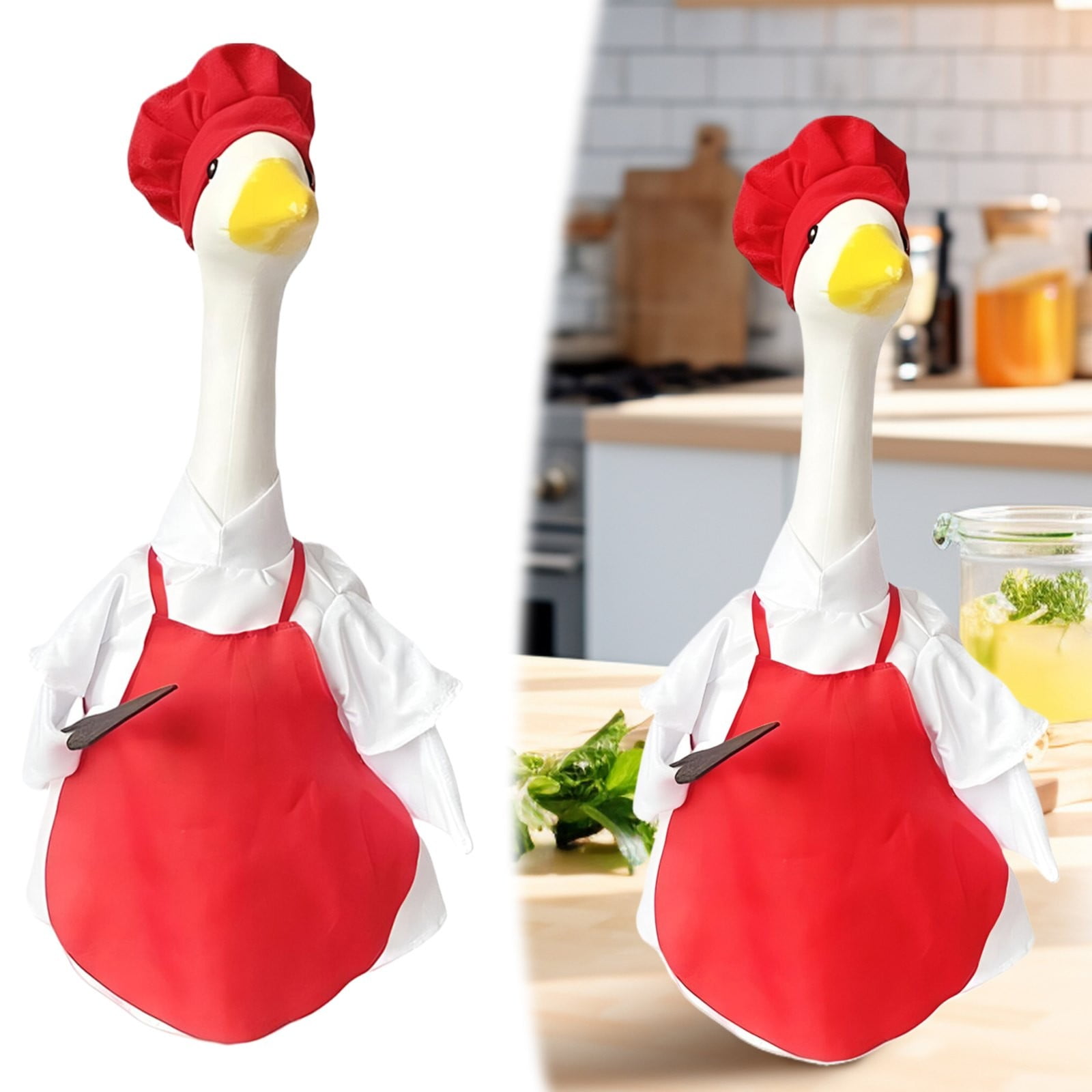 SeekLGT Porch Goose,Goose,Outfit Porch Costume For 23'' Plastic Yard ...