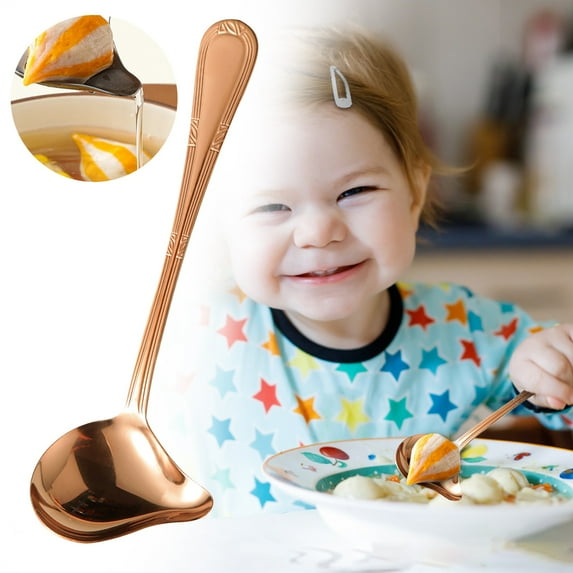 SeekLGT Stainless Drizzle Spoon Ergonomic Sauce Spoon Soup Saucier For ...