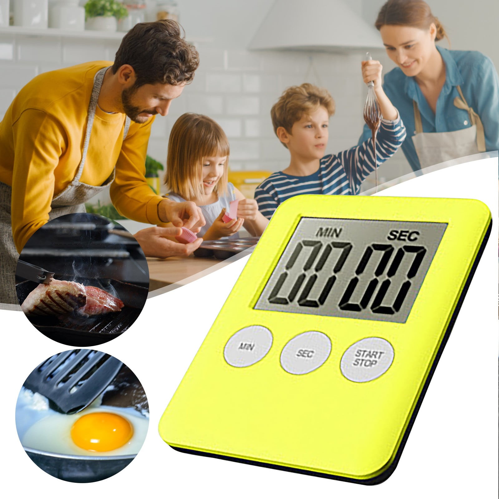 SeekLGT Timer,Digital Timer,Digital Bathroom Shower Wall Clock Timer ...