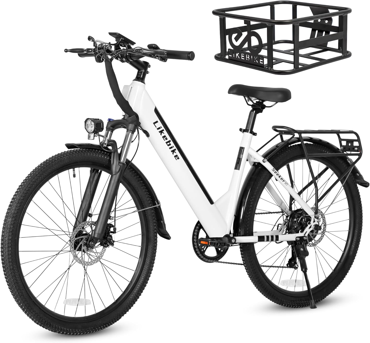 Seeker S 26" Electric Bike for Adults, UL 2849 Certified, Step-Thru ...
