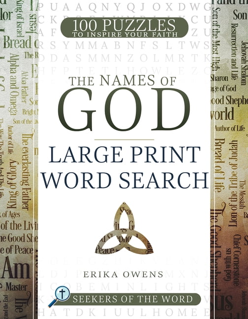 Seekers of the Word The Names of God Large Print Word Search: 100 ...