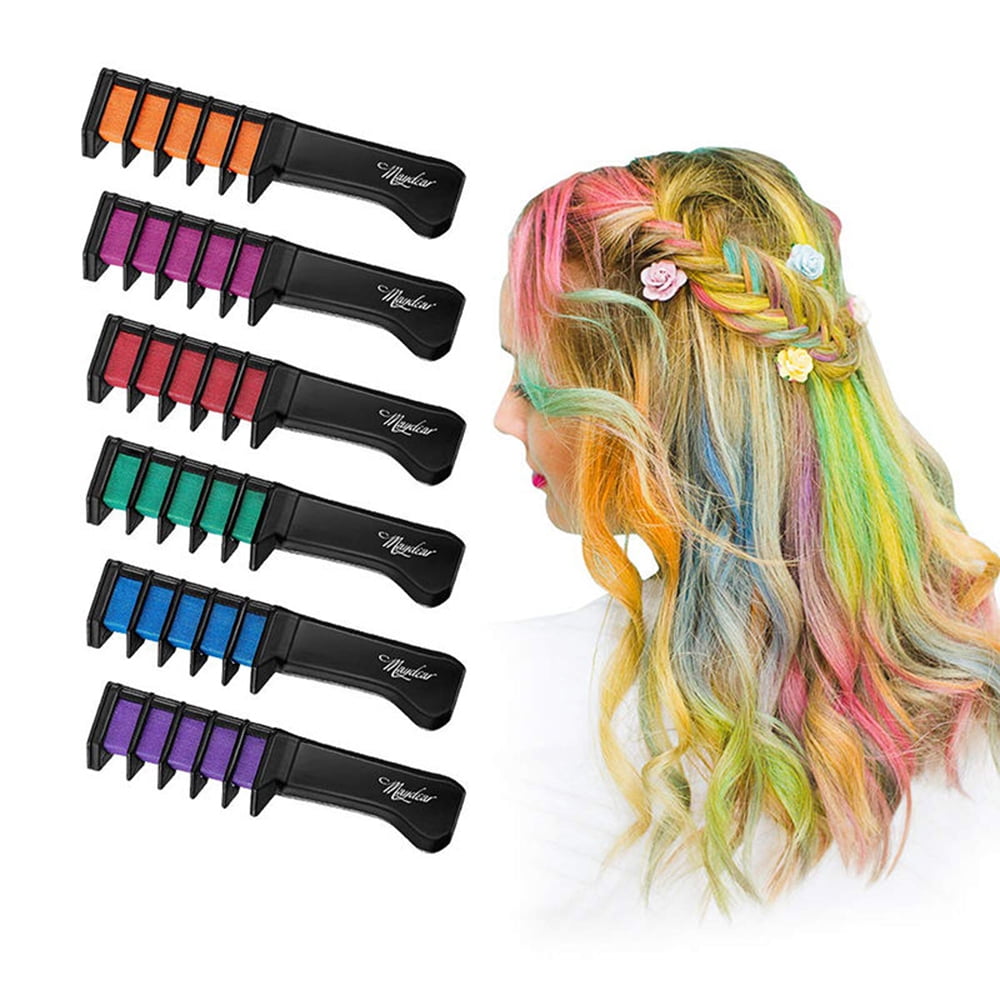 DIY Washable Convenient Temporary Hair Coloring Non Toxic Hair Chalk ...