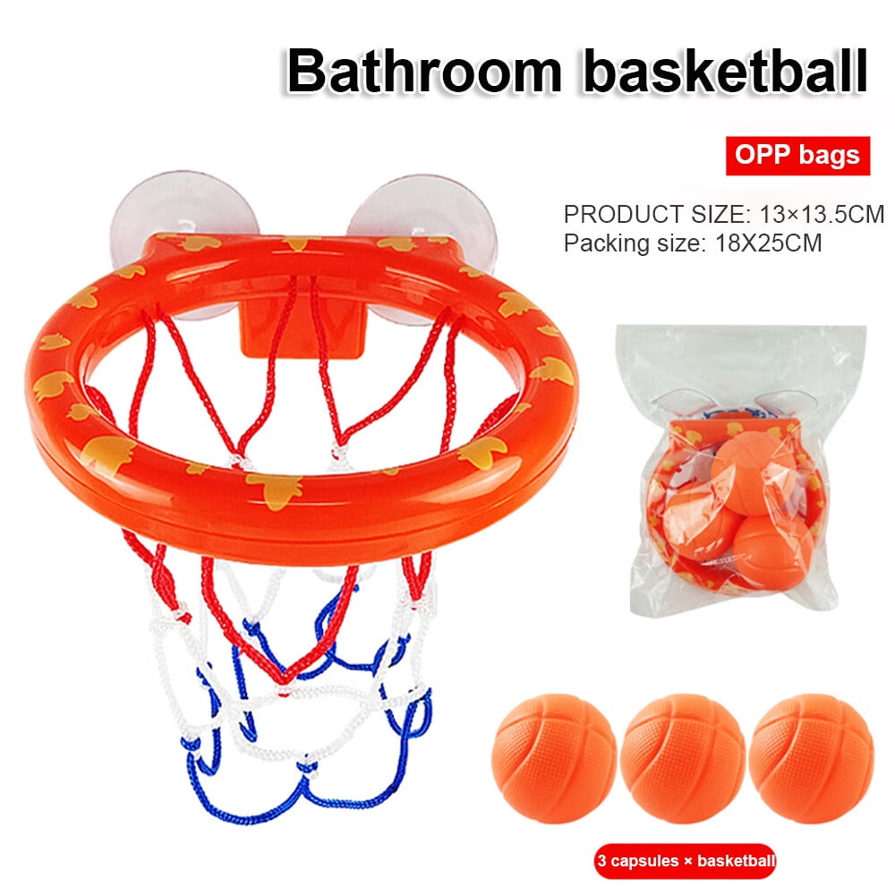 Seekfunning Bath Toys for Kids, Bathtub Basketball Hoop & Balls Set for ...