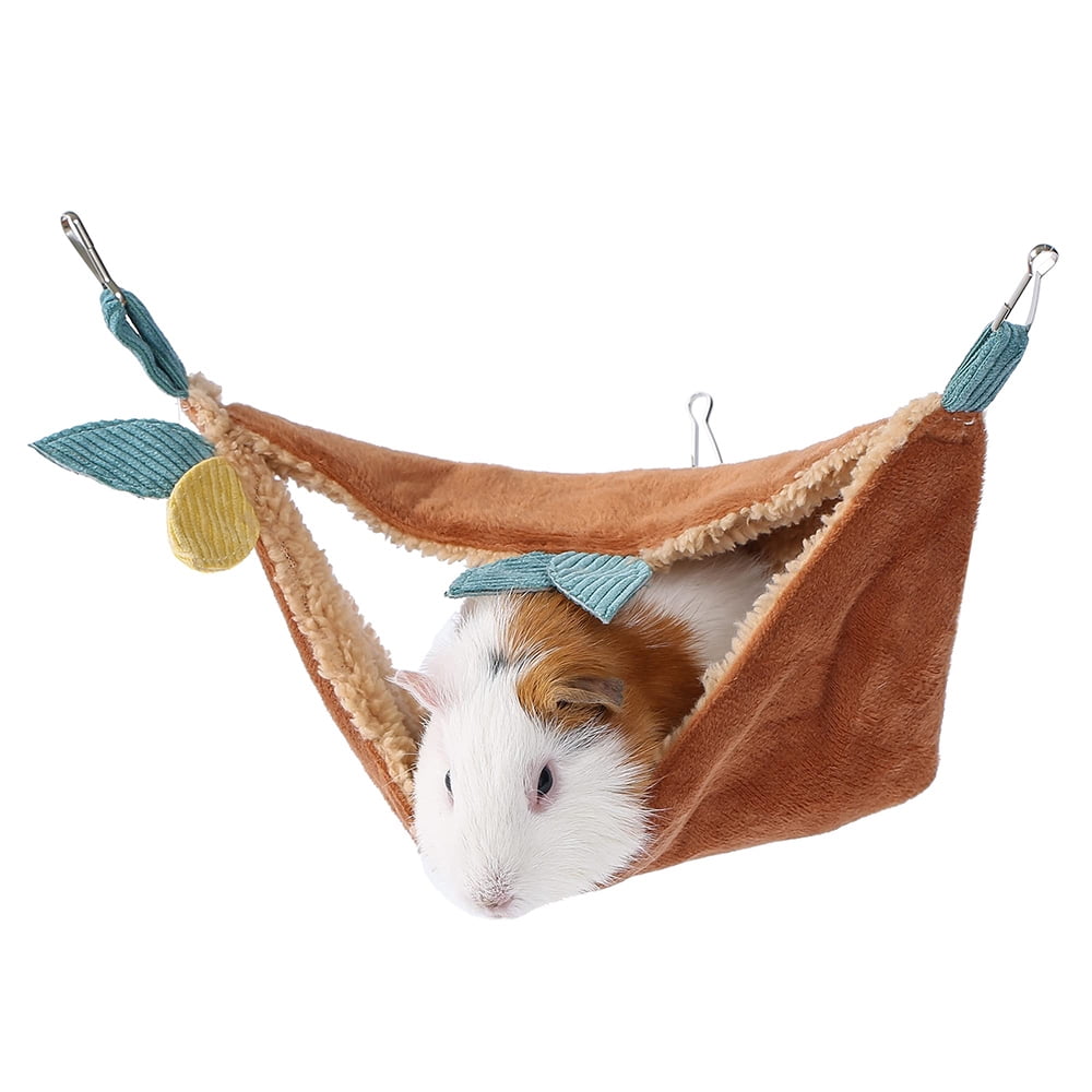 Seekfunning Guinea Pig Triangle Hammock Hideout Ferret Bed for Cage ...