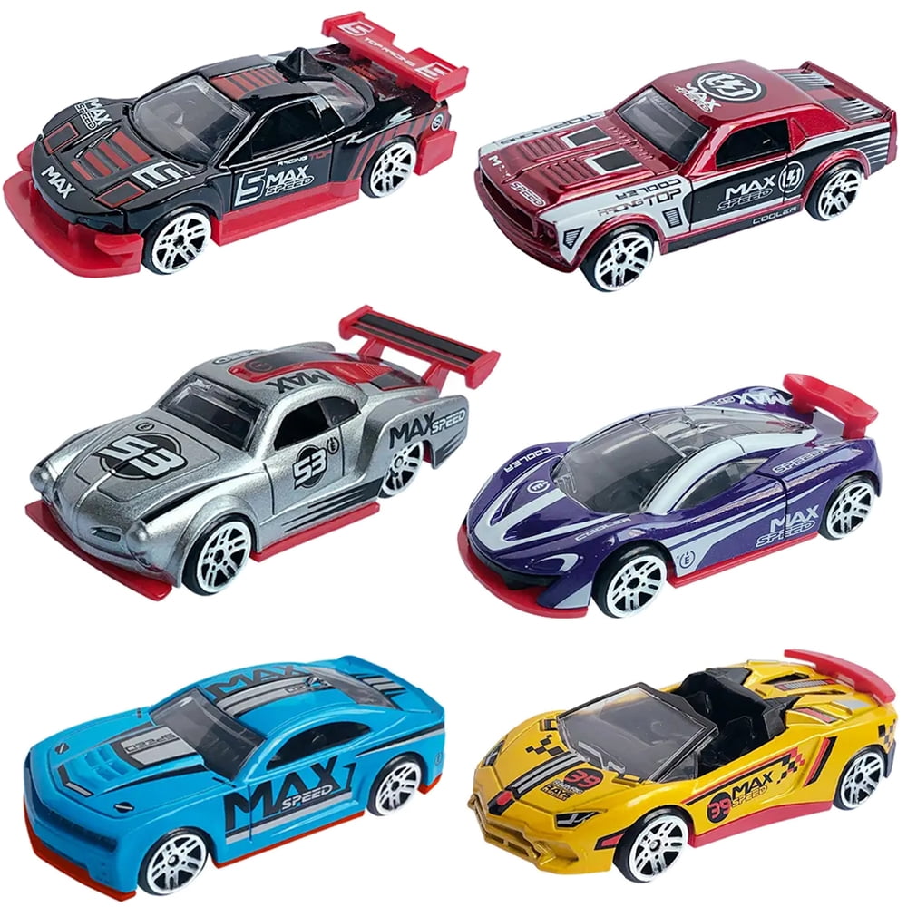 Seekfunning Set Of 6 Alloy Car Scale Models 1:64 Scale Sports Car Model ...