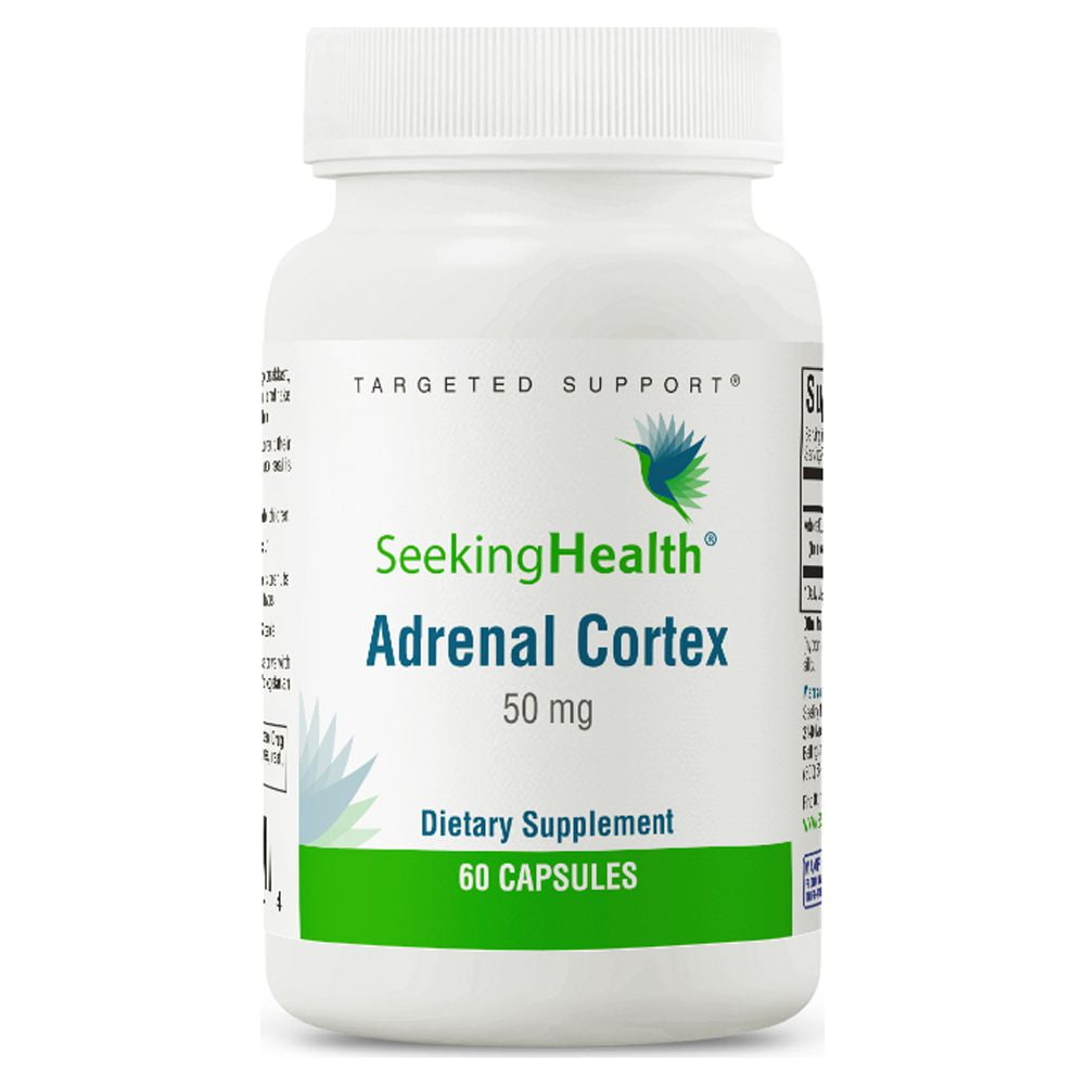 Seeking Health Adrenal Cortex, 50 mg, 60 Capsules - Walmart.com
