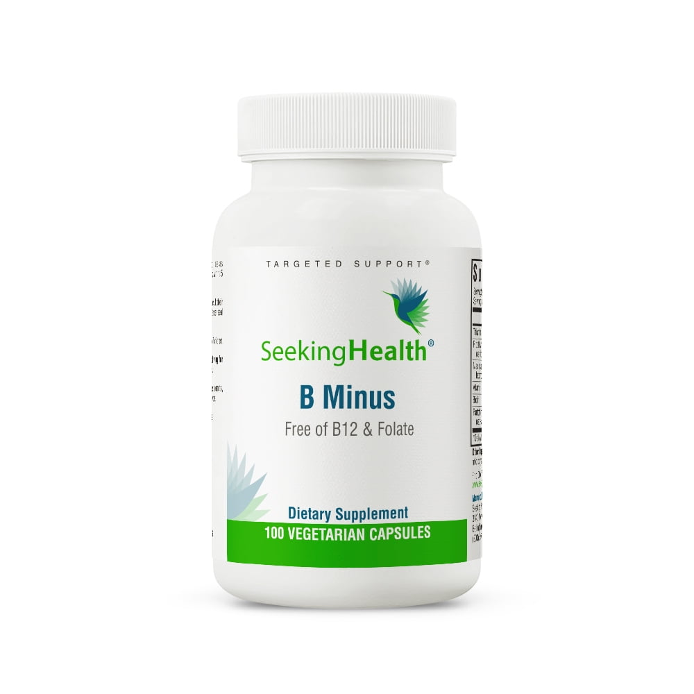 Seeking Health B Minus, 100 Vegetarian Capsules, Biotin, Thiamin ...