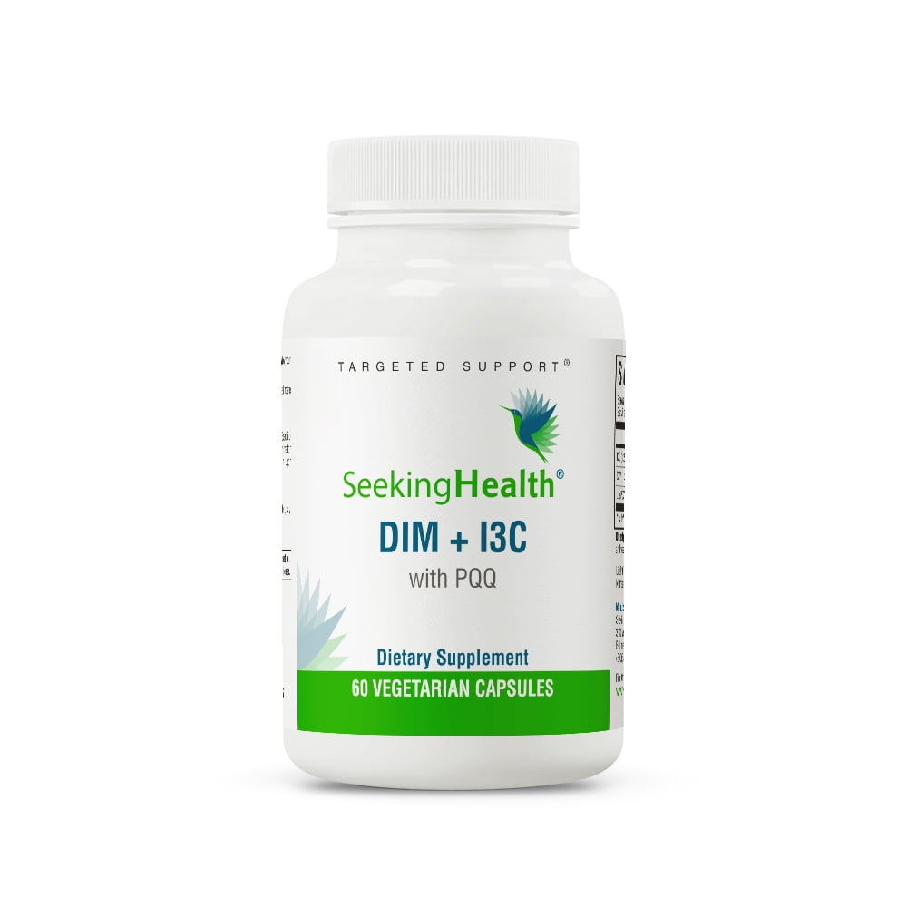 Seeking Health DIM + I3C with PQQ, 60 Vegetarian Capsules - Walmart.com
