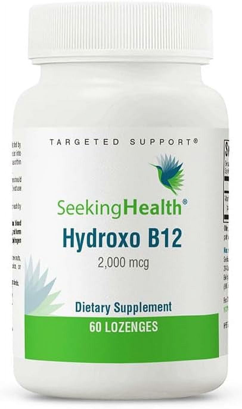 Seeking Health Hydroxo B12, 2000 mcg Methyl-Free B12 Vitamin Lozenges ...