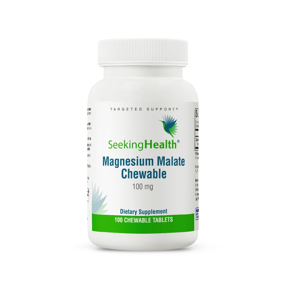 Seeking Health Magnesium Malate Chewable, 100 mg, 100 Chewable Tablets ...